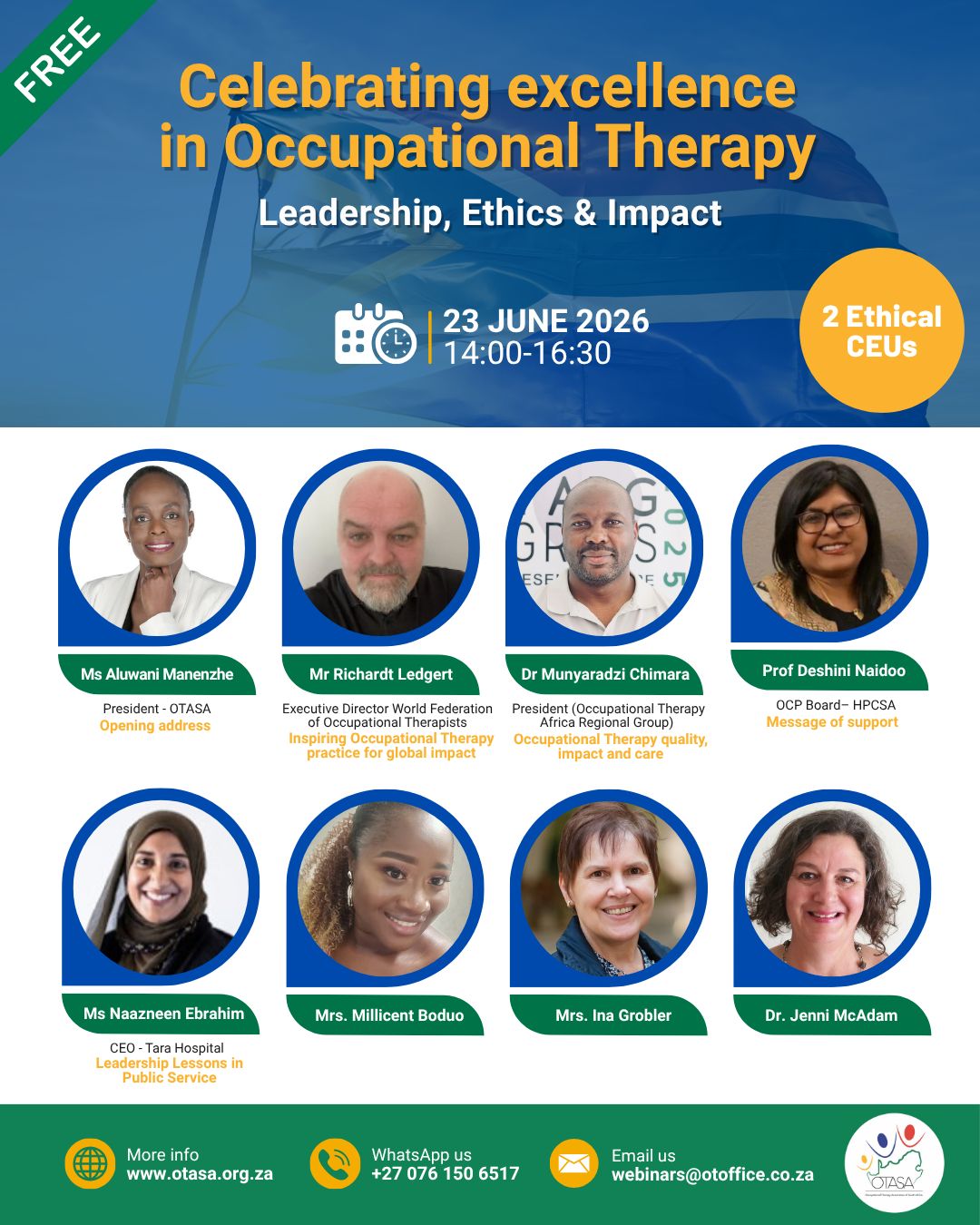 OTASA Webinar: Celebrating excellence in Occupational Therapy ...
